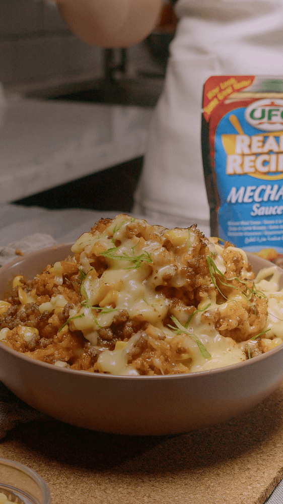 Cheesy Mechado Beef Rice – NutriAsia